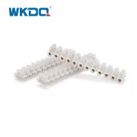 China 12 P Plastic X3 PVC Screw Terminal Block Strips For 10 Amp Power Cables Choc Block Cable Joiner for sale