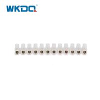 China 12 P Plastic X3 PVC Screw Terminal Block Strips For 10 Amp Power Cables Choc Block Cable Joiner for sale