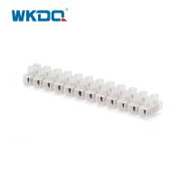China 12 P Plastic X3 PVC Screw Terminal Block Strips For 10 Amp Power Cables Choc Block Cable Joiner for sale