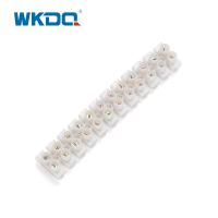 China 12 P Plastic X3 PVC Screw Terminal Block Strips For 10 Amp Power Cables Choc Block Cable Joiner for sale