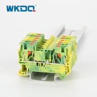 China JPT 4-PE Push In Terminal Block Earth Grounding Front Entry Protective  IEC 60947-7-1 Standard for sale