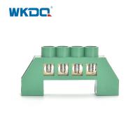 China Screw Connection Terminal Grounding Busbar Electrical Terminal Blcok With Holder for sale