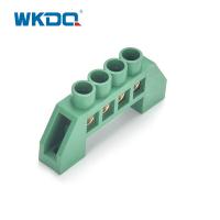 China Screw Connection Terminal Grounding Busbar Electrical Terminal Blcok With Holder for sale