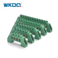 China Screw Connection Terminal Grounding Busbar Electrical Terminal Blcok With Holder for sale