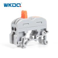 China PCT 212 Series 2 Pin Compact Conductor Din Rail Terminal Blocks Cable Wire Connector for sale