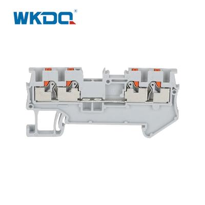 China Din Rail Push In Connection Screw Terminal Wire Connectors CE / RoHS Certification for sale