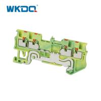 China Din Rail Convenient Mounted Electrical Terminal Block Connectors With Long Life for sale