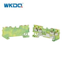 China Din Rail Convenient Mounted Electrical Terminal Block Connectors With Long Life for sale