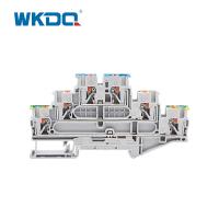 China Din Rail Push In Terminal Block Multi Level Terminal Block With PE Foot for sale
