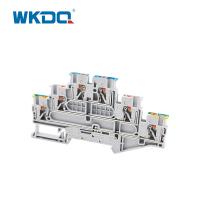 China Din Rail Push In Terminal Block Multi Level Terminal Block With PE Foot for sale