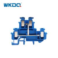 China 35mm Screw Type Din Rail 2 Level Terminal Block With Equipotential Bonder for sale