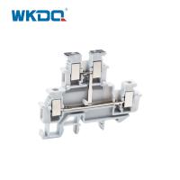 China 35mm Screw Type Din Rail 2 Level Terminal Block With Equipotential Bonder for sale