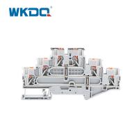 China DIN Rail NS 35 Push In Connection Terminal Blocks Interconnection Type for sale