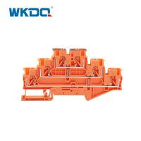 China DIN Rail NS 35 Push In Connection Terminal Blocks Interconnection Type for sale