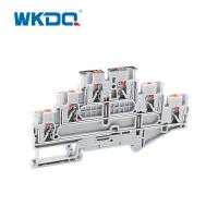 China DIN Rail NS 35 Push In Connection Terminal Blocks Interconnection Type for sale