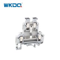 China 2 Level Din Rail Screw Wiring Terminal Blocks With Equipotential Bonder for sale