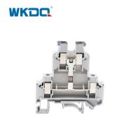 China 2 Level Din Rail Screw Wiring Terminal Blocks With Equipotential Bonder for sale