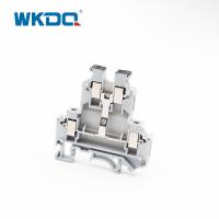 China 2 Level Din Rail Screw Wiring Terminal Blocks With Equipotential Bonder for sale
