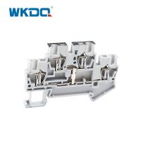 China JSTTB 2.5-PV 2 Layer Spring Clamp Terminal Block Din Rail 4 Conductors for sale