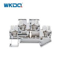 China JSTTB 2.5-PV 2 Layer Spring Clamp Terminal Block Din Rail 4 Conductors for sale