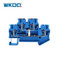 China JSTTB 2.5-PV 2 Layer Spring Clamp Terminal Block Din Rail 4 Conductors for sale