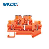 China JSTTB 2.5-PV 2 Layer Spring Clamp Terminal Block Din Rail 4 Conductors for sale