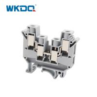 China JUDK 10 2 Level Screw Terminal Block Flameproofing PA66 Nylon Terminal Block for sale