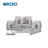 China JPTTB 4 Din Rail Push In Double Level Terminal Block 4mm2 for sale