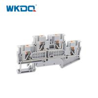 China JPTTB 4 Din Rail Push In Double Level Terminal Block 4mm2 for sale