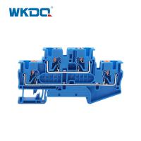 China JPTTB 4 Din Rail Push In Double Level Terminal Block 4mm2 for sale