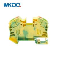 China JPT 16-PE Din Rail Push In Earth Terminal Block PA66 16mm2 Non Flammable for sale