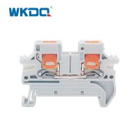 China JPTV 2.5 Push In Terminal Block 4mm² Side Entry Feed Through Nickle Plated Brass for sale