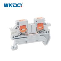 China JPTV 2.5 Push In Terminal Block 4mm² Side Entry Feed Through Nickle Plated Brass for sale