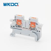 China JPTV 2.5 Push In Terminal Block 4mm² Side Entry Feed Through Nickle Plated Brass for sale