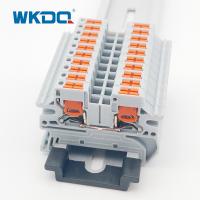 China JPTV 2.5 Push In Terminal Block 4mm² Side Entry Feed Through Nickle Plated Brass for sale