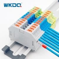 China JPTV 2.5 Push In Terminal Block 4mm² Side Entry Feed Through Nickle Plated Brass for sale