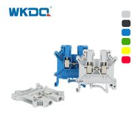 China Din Rail JUK 3N Screw Electrical Terminal Block 10AWG Vibration Resistant for sale