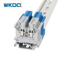 China Din Rail JUK 3N Screw Electrical Terminal Block 10AWG Vibration Resistant for sale