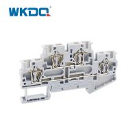 China JSTTB 4 Spring Terminal Block Connector Grey Color High Grade Two Conductors for sale