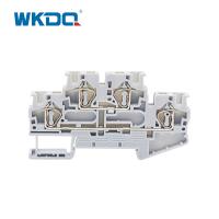 China JSTTB 4 Spring Terminal Block Connector Grey Color High Grade Two Conductors for sale