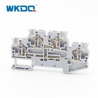 China JSTTB 4 Spring Terminal Block Connector Grey Color High Grade Two Conductors for sale