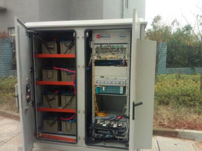 China Outdoor Telecom Shelter, With Battery Compartment and Equipment Compartment, IP55 for sale