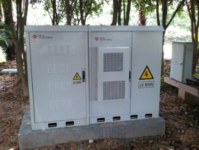 China Outdoor Telecom Cabinet, Made of Aluminum,with Three Compartment (MDF, Equipment, Battery) for sale
