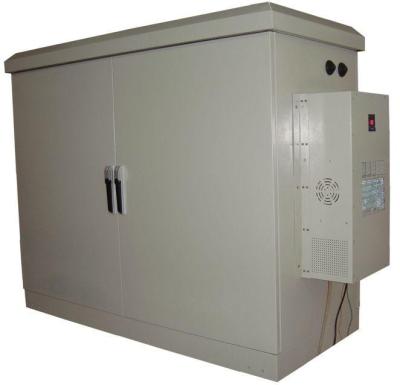 China Outdoor Thermostatic Battery Cabinet, with Air Conditioner, Can Hold 24 2V Batteries for sale
