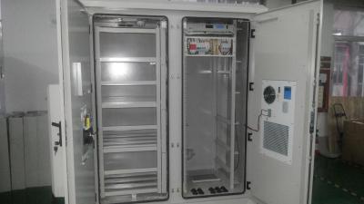China DDTE016 IP55 Outdoor Integrated Telecom Metal Cabinet With Equipment And Battery Part for sale