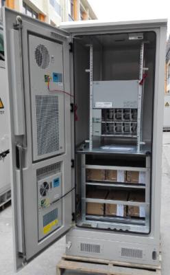 China DDTE080:19 Inch Rack Integrated Outdoor Telecom Cabinet With Heat Air Cooler,Rectifier for sale