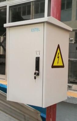 China DDTE002B: Double Wall Galvanized steel  Pole Mounted Outdoor Telecom Cabinet/Box/Case for sale