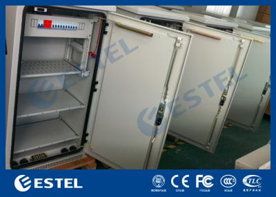 China Anti-Theft Three Point Lock BTS Outdoor Telecom Cabinet Low Power Consumption, Outdoor Power Enclosure for sale
