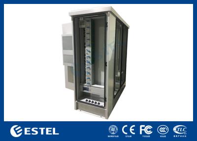 China Outdoor Telecom Cabinet Three Compartments And 1500W Air Conditioner with IP55 protection for sale