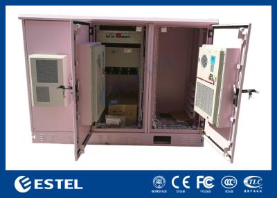 China ET25080240C-240 Outdoor Telecom Floor Mounted Cabinet With 3 Compartments Enclosure for sale